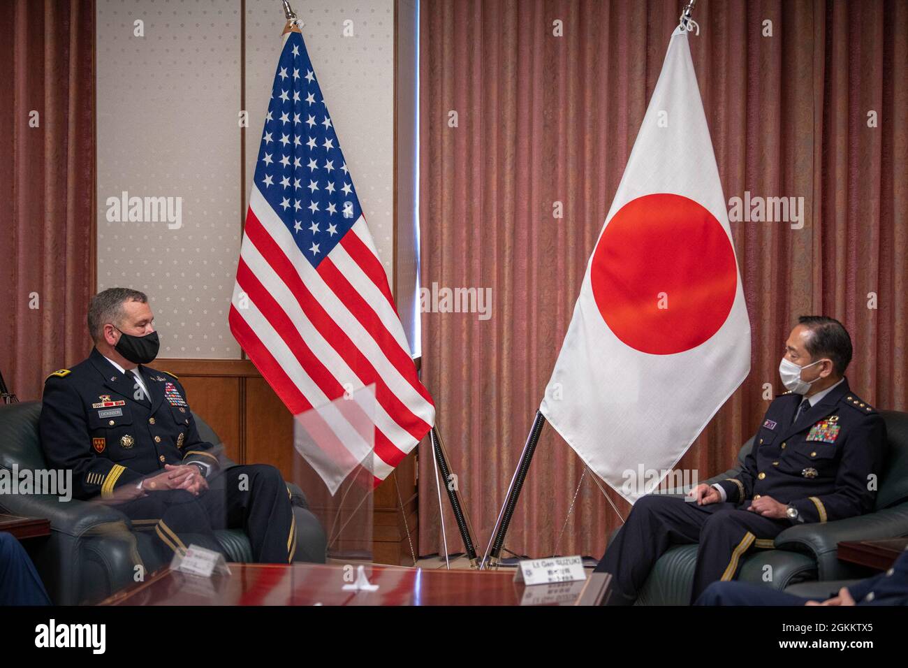 U.S. Space Command commander, General James H. Dickinson, visited Japan ...