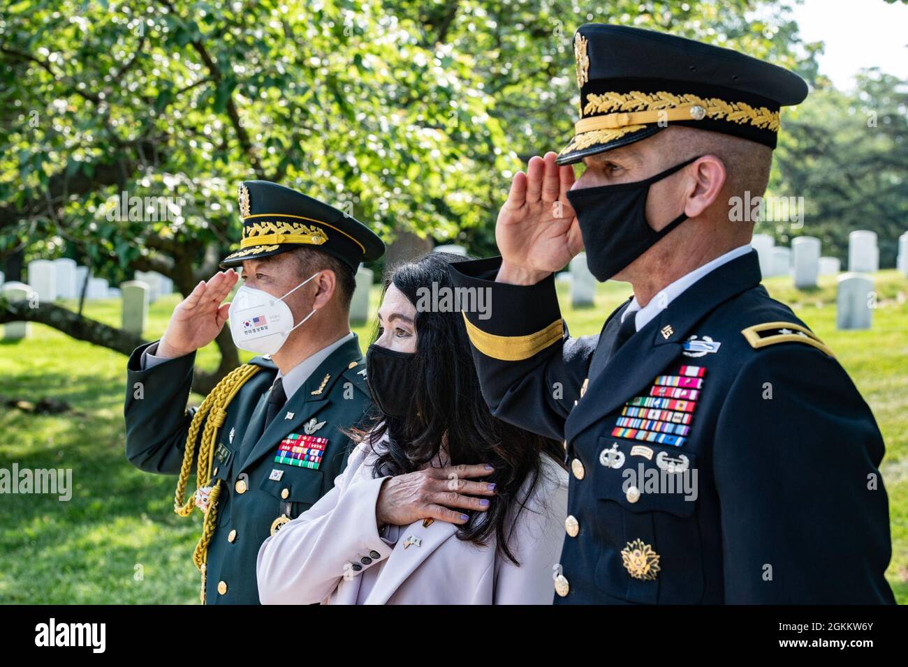 U.S. Army Maj. Gen. Omar J. Jones IV (front), commanding general, Joint ...
