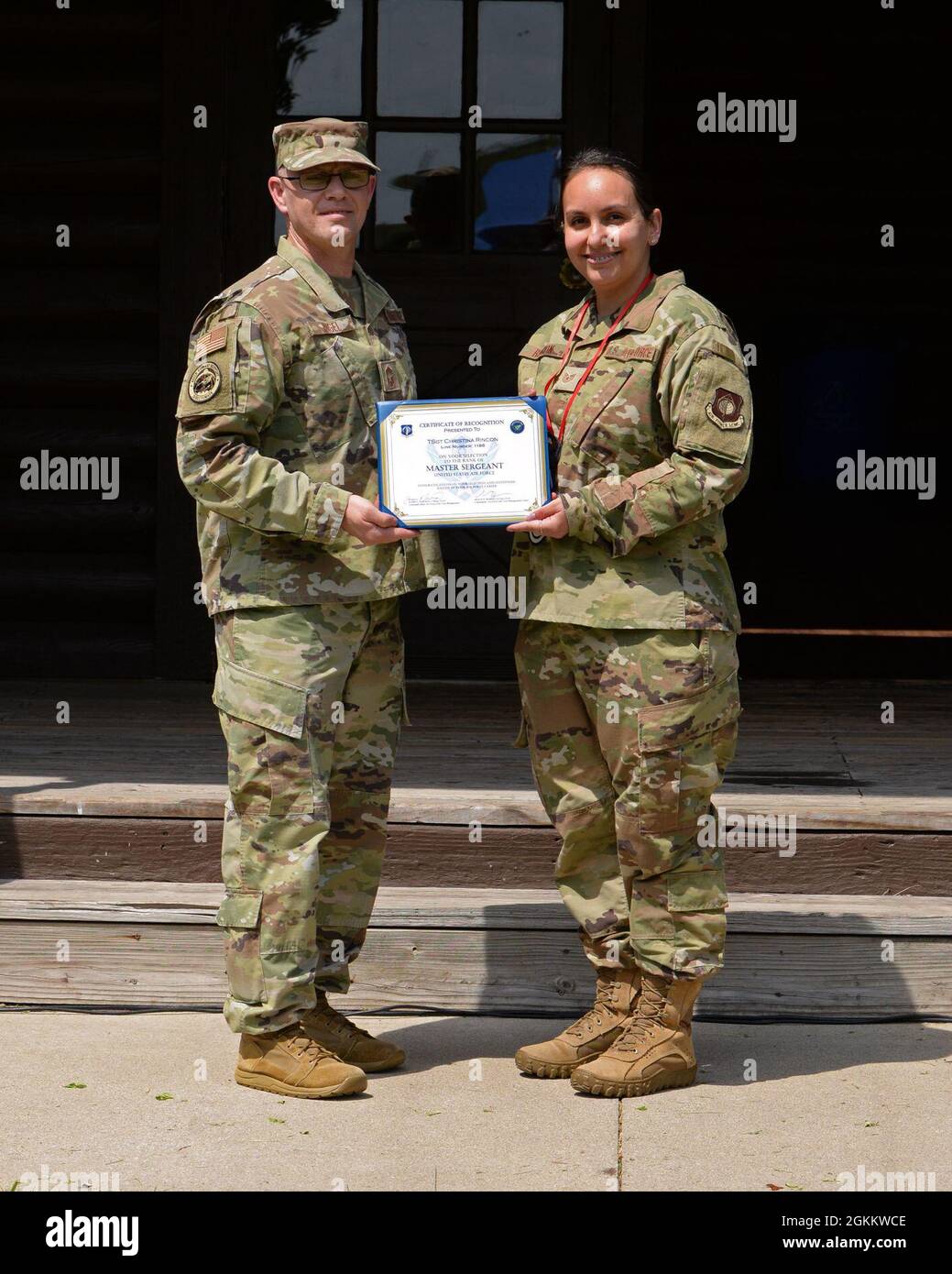 U.S. Air Force Master Sergeant selects received their certificates ...