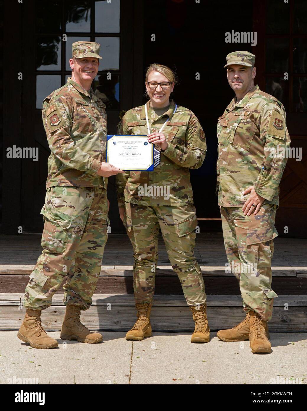 U.S. Air Force Master Sergeant selects received their certificates ...