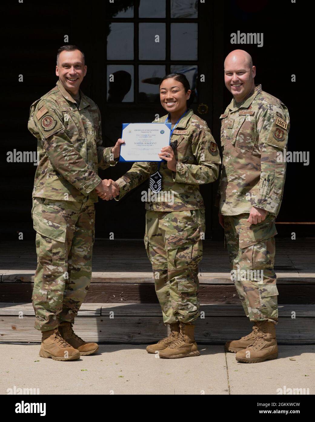 U.S. Air Force Master Sergeant selects received their certificates ...