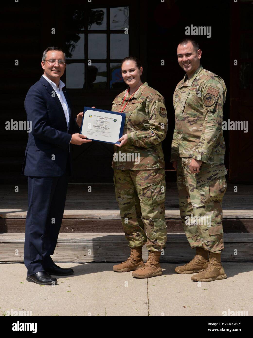 U.S. Air Force Master Sergeant selects received their certificates ...