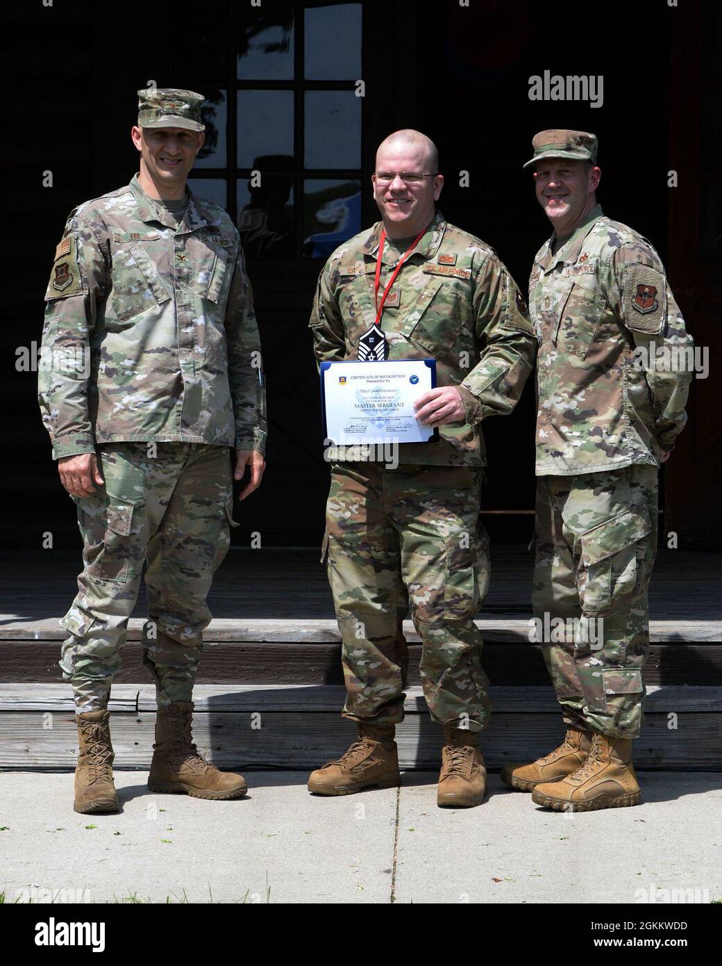U.S. Air Force Master Sergeant selects received their certificates ...