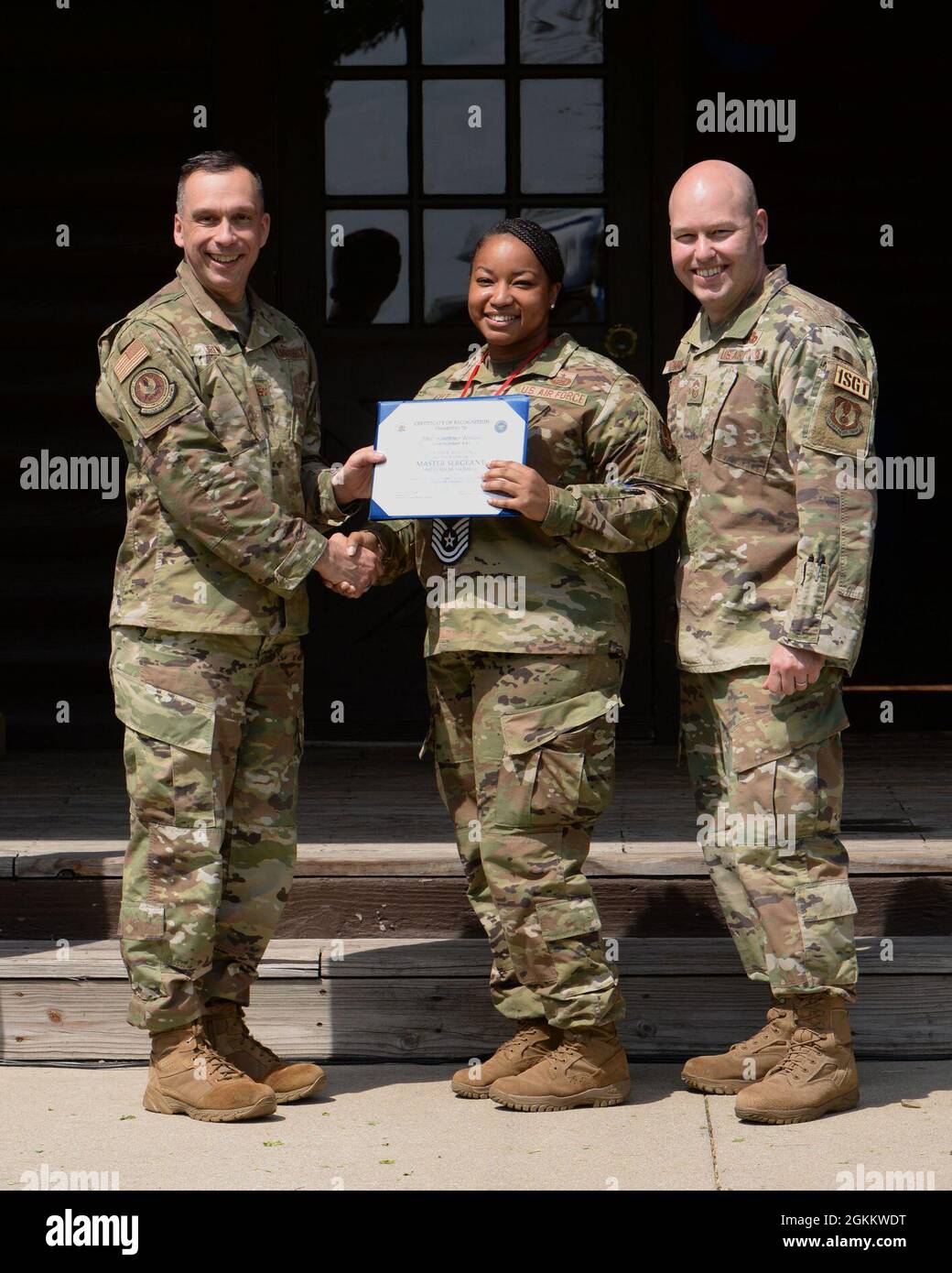 U.S. Air Force Master Sergeant selects received their certificates ...