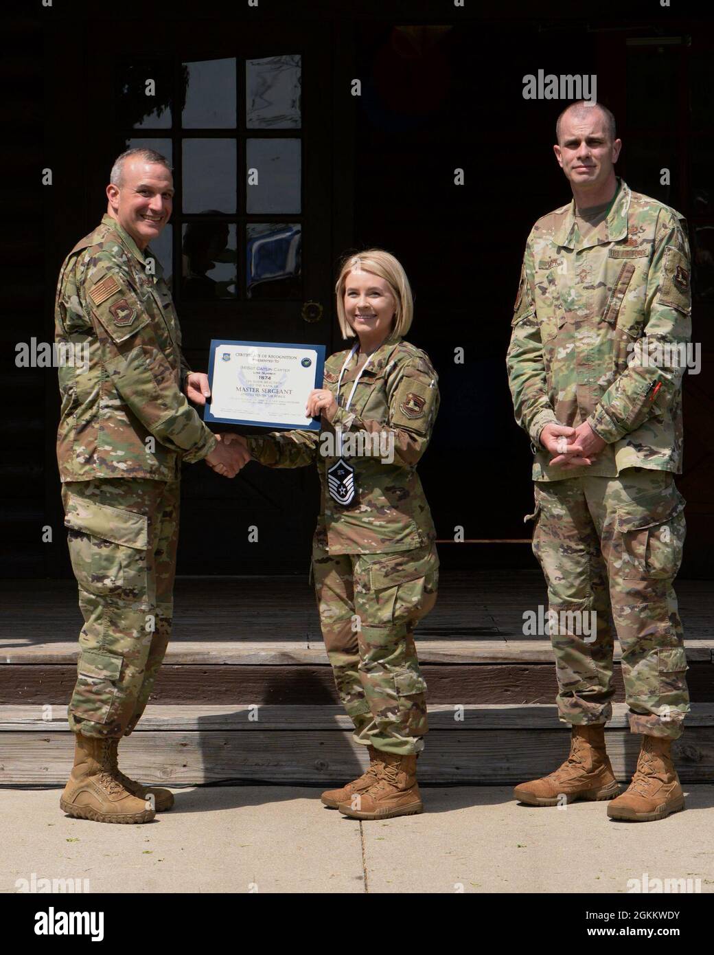 U.S. Air Force Master Sergeant selects received their certificates ...