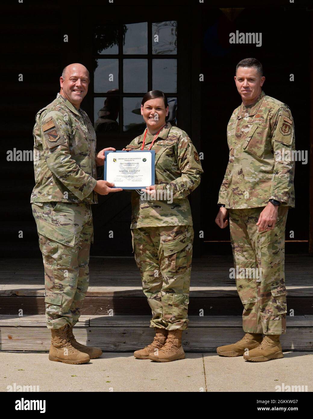 U.S. Air Force Master Sergeant selects received their certificates ...