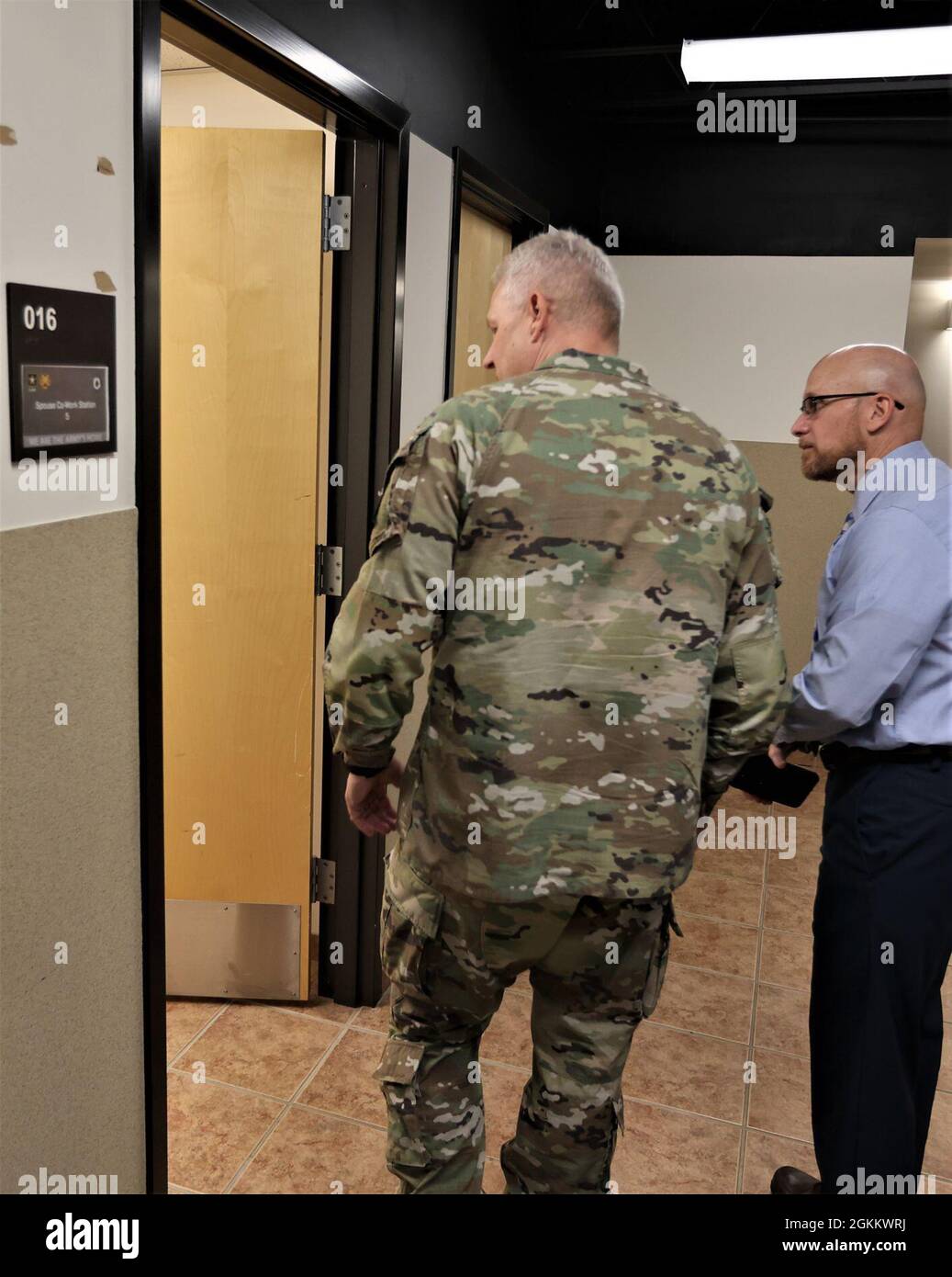 Maj. Gen. John Evans Jr., U.S. Army Cadet Command and Fort Knox commanding general, along with ...