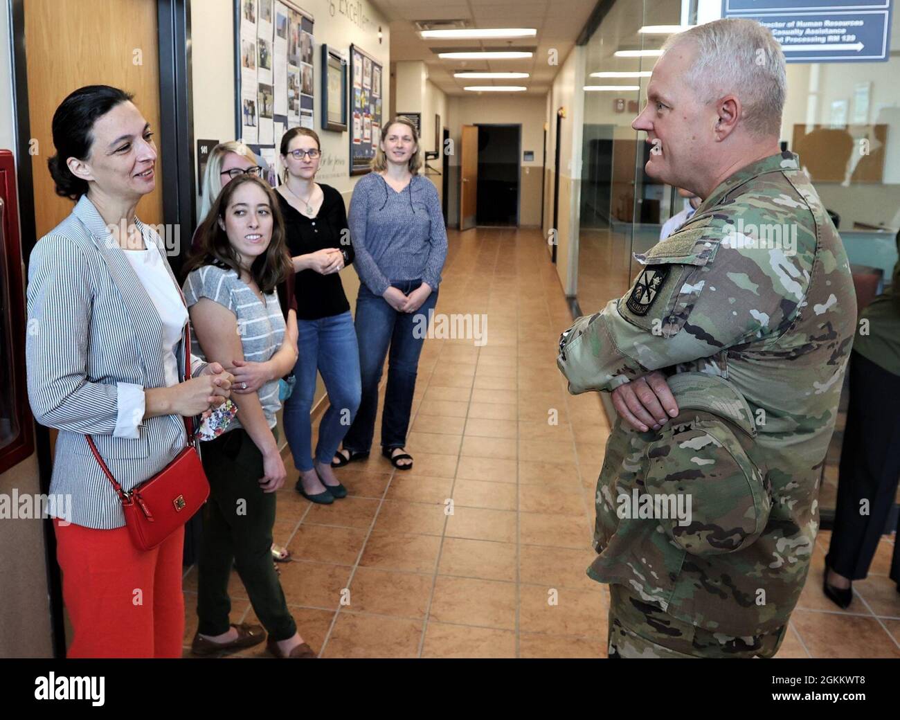 Maj. Gen. John Evans Jr., U.S. Army Cadet Command and Fort Knox commanding general, along with ...