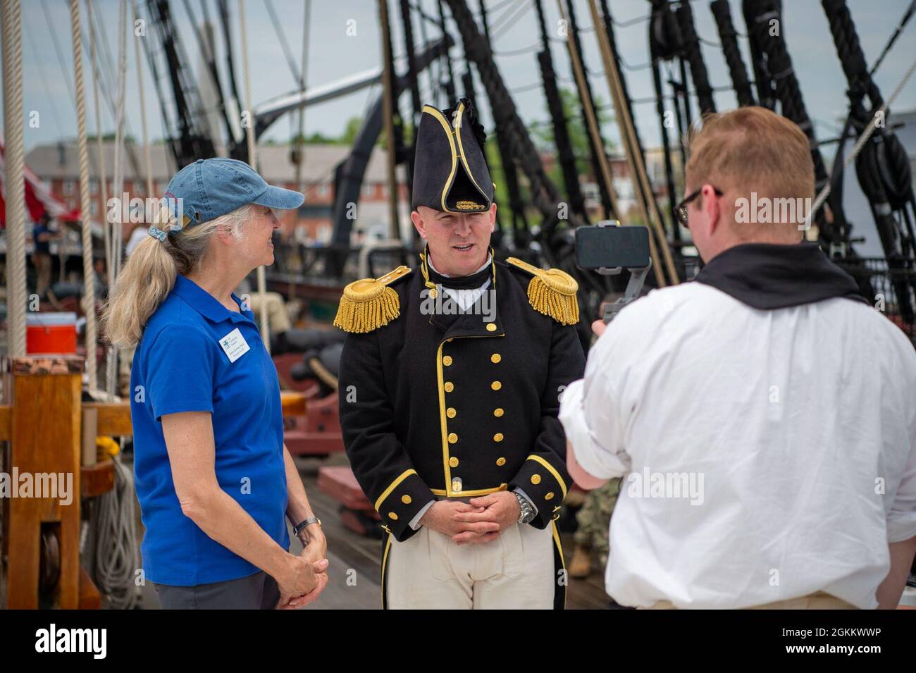 BOSTON (May 21, 2021) President of the USS Constitution Museum Anne ...