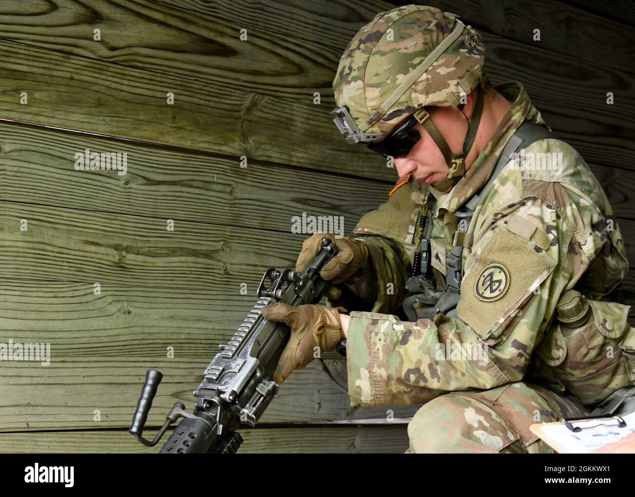 FORT DRUM, N.Y. – U.S. Army Cpl. Dakoatah Miller, an infantryman with the New York National ...