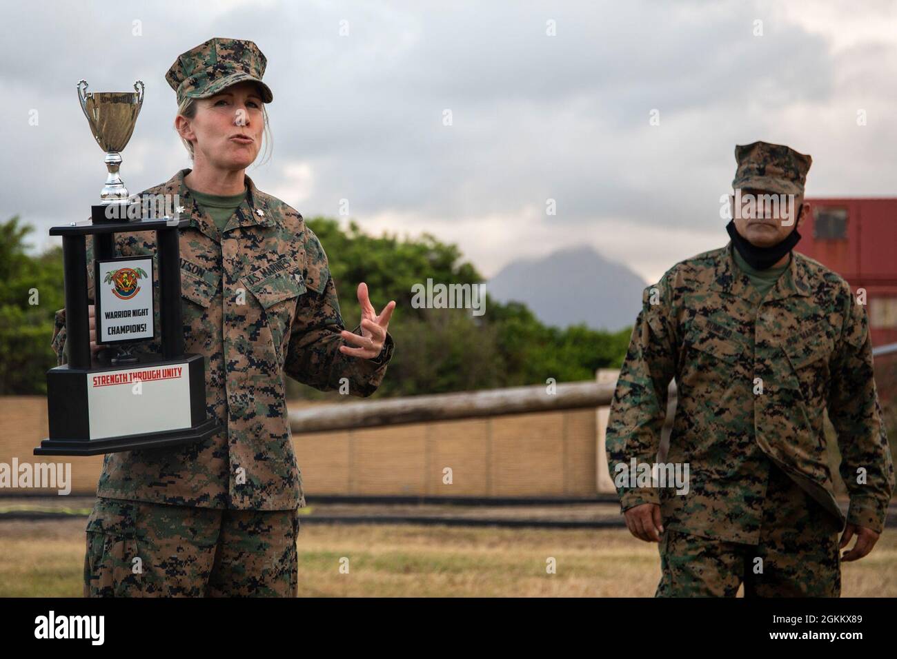 Lt. Col. Carrie Batson, commanding officer of Headquarters Battalion ...