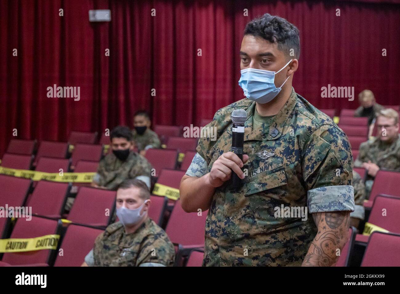 U.S. Navy HM3 Christopher Moseley, a general duty corpsman with 3D ...