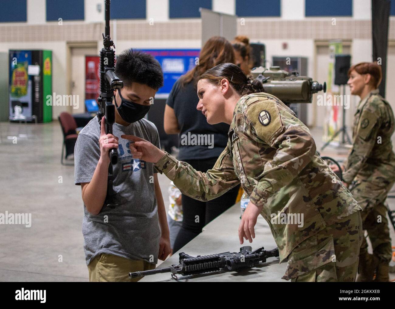 Spc. Kendall Gillespy, assigned to Headquarters and Headquarters ...