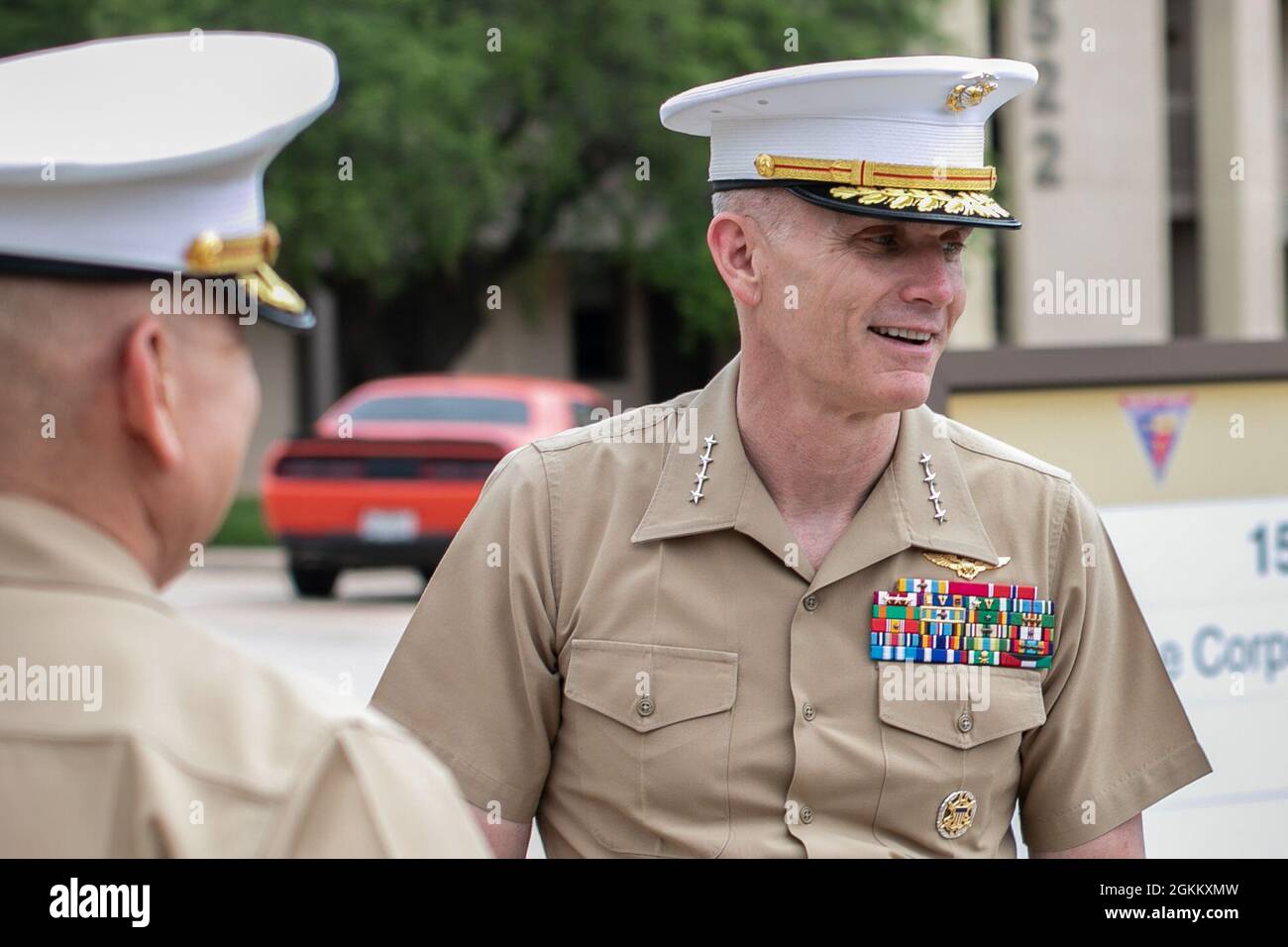 U.S Marine Corps Gen. Gary Thomas, Commandant of the Marine Corps (ACMC ...
