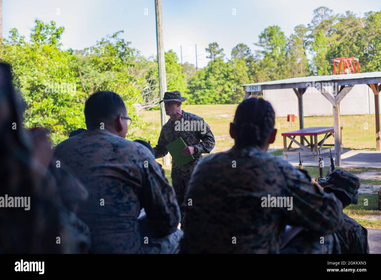 U.S. Marine Corps Gunnery Sgt. John Leiva, a transmissions chief with ...