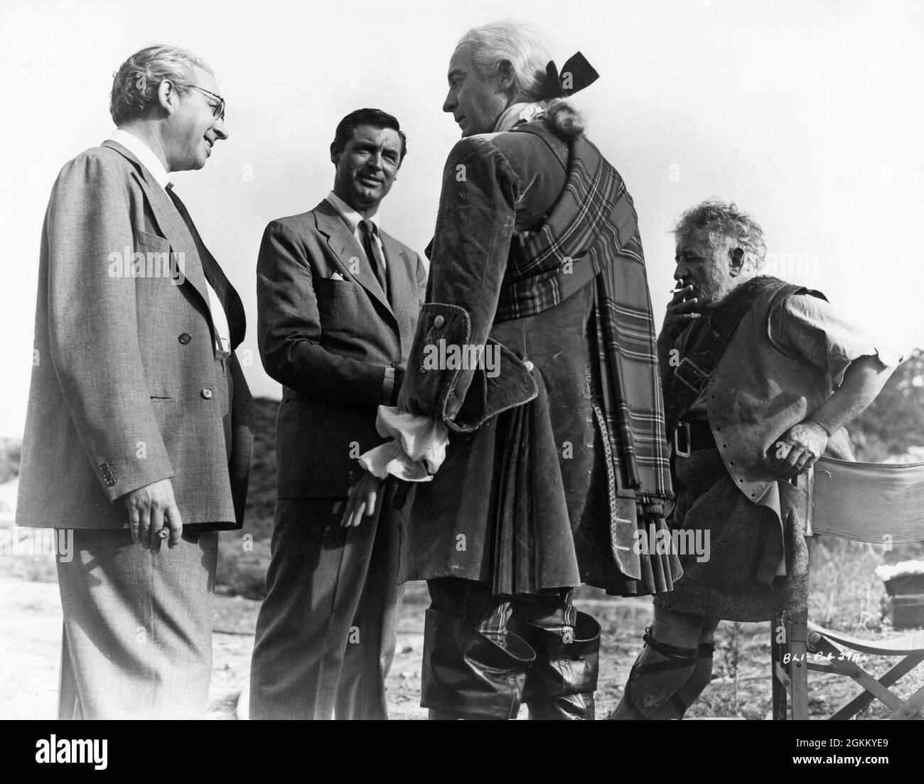 ALEXANDER KORDA Set Visitor CARY GRANT DAVID NIVEN and MORLAND GRAHAM ...