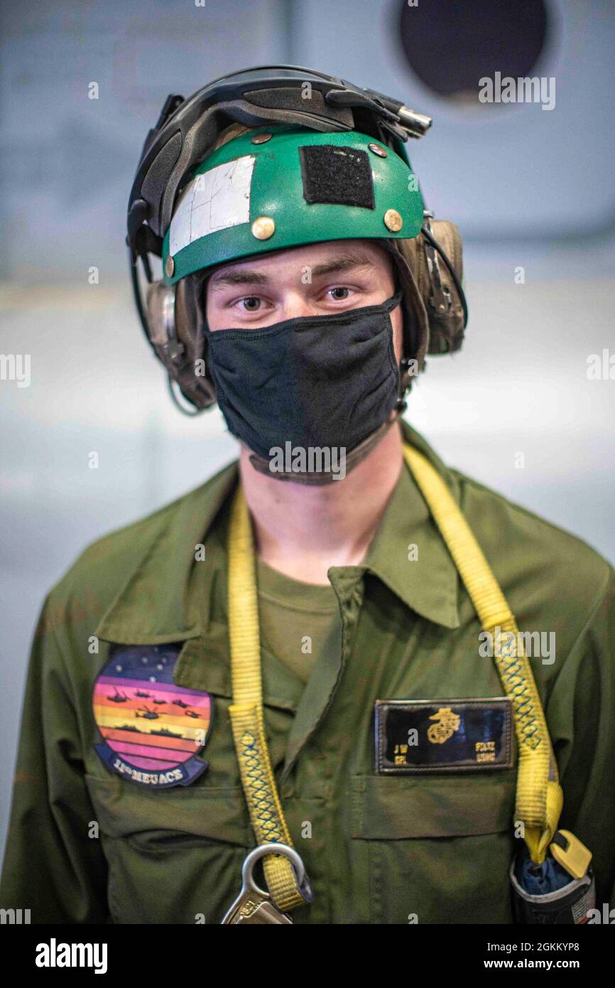PACIFIC OCEAN (May 20, 2021) U.S. Marine Corps Cpl. Joseph Foltz, an ...