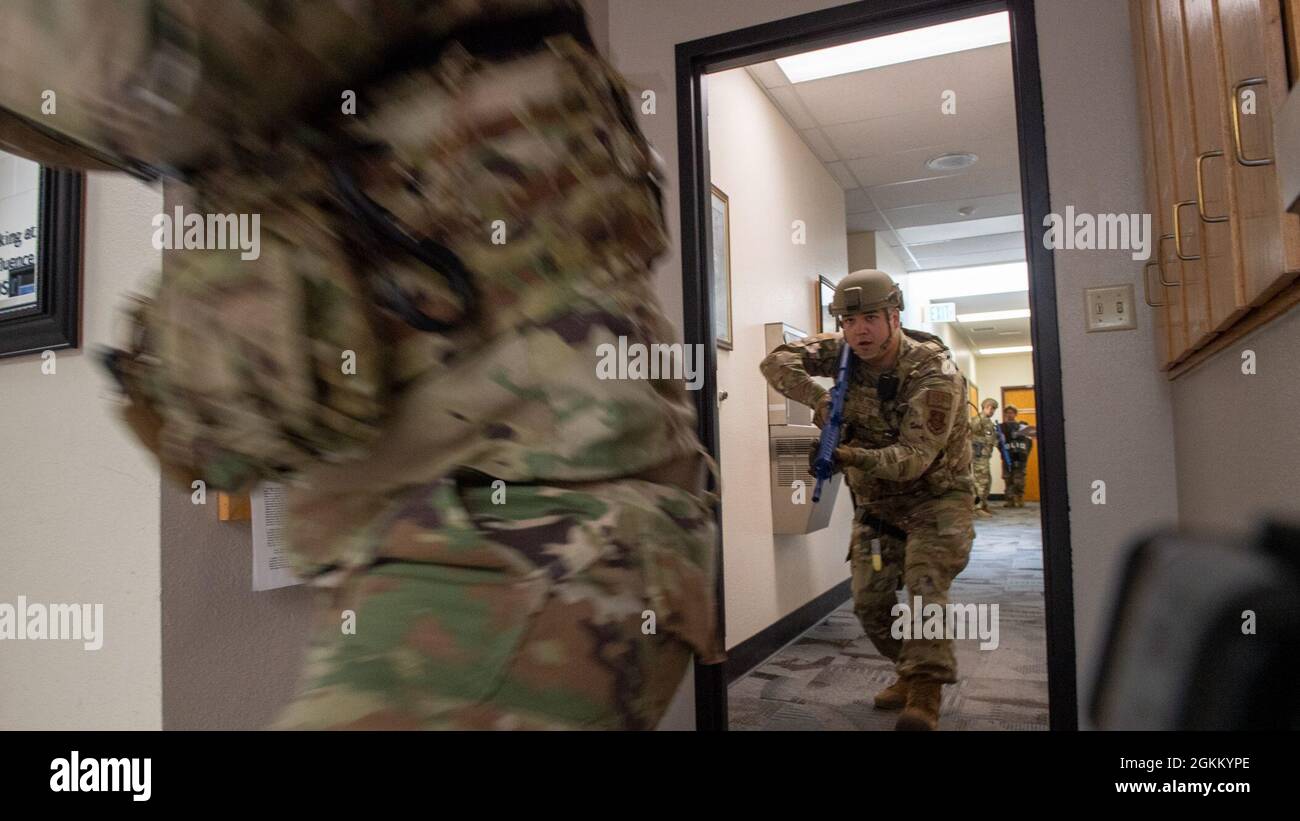 Airmen from the 124th Fighter Wing Inspector General Office, Security ...