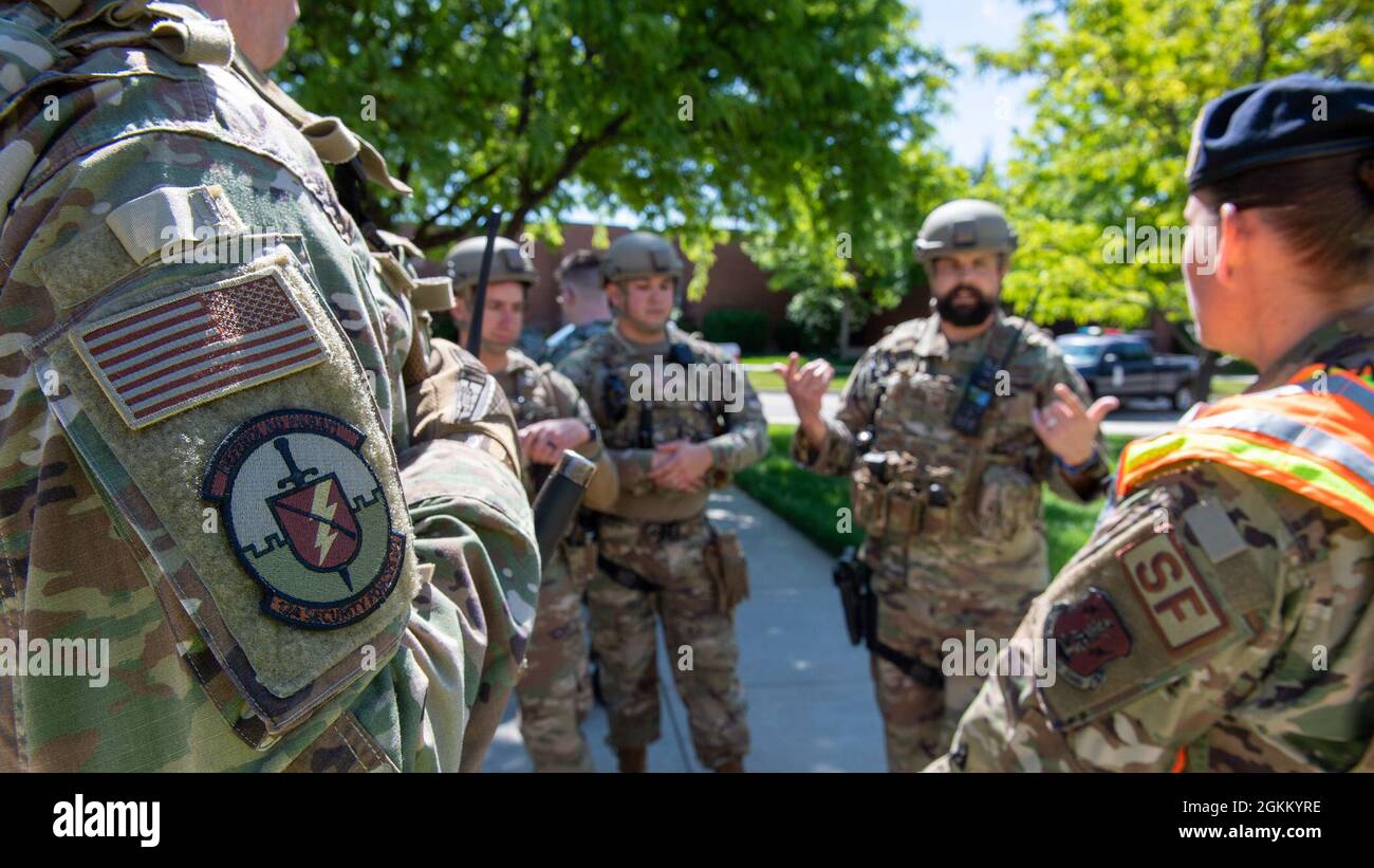 Airmen from the 124th Fighter Wing Inspector General Office, Security ...