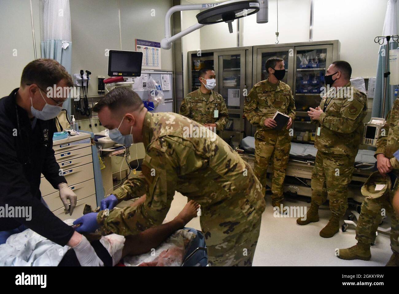 U.S. Air Force Maj. Robert Blue, 35th Surgical Operations Squadron ...