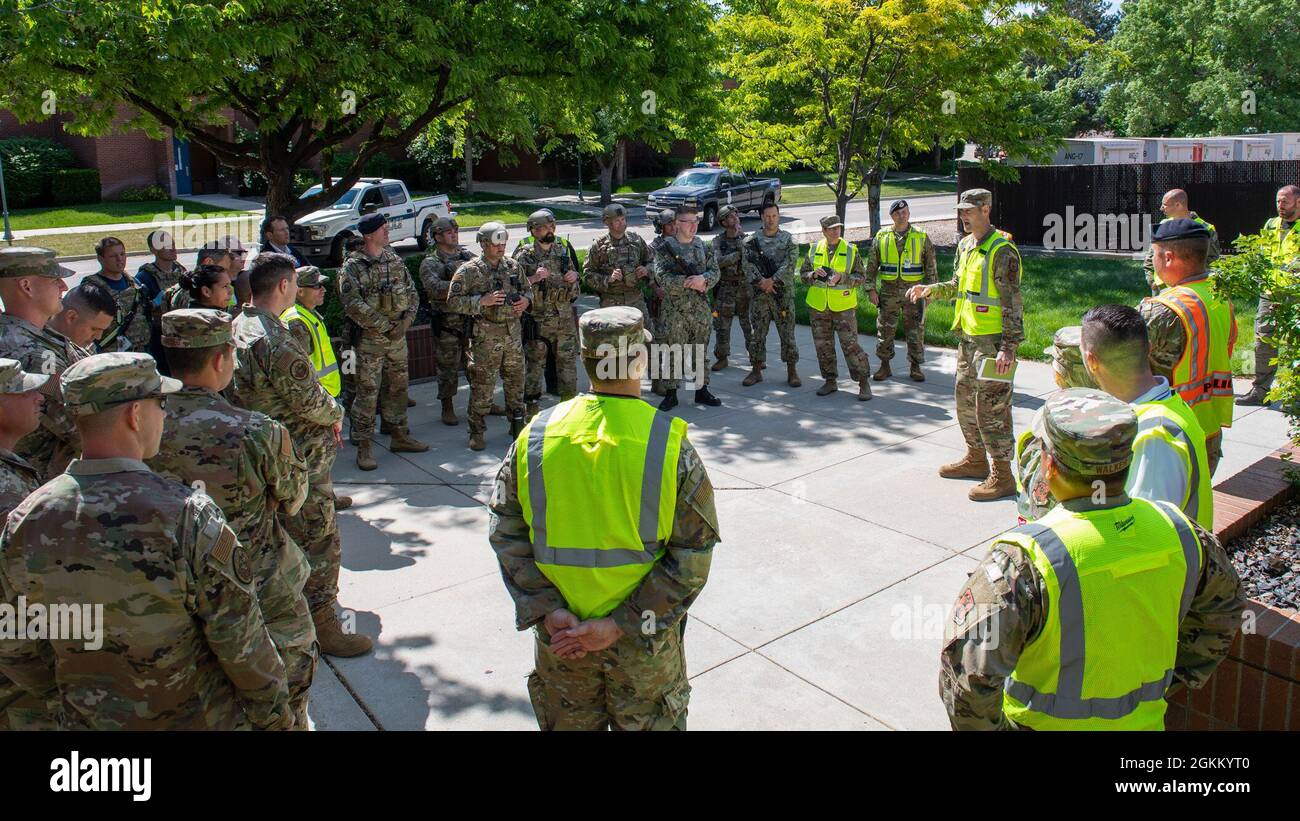 Airmen from the 124th Fighter Wing Inspector General Office, Security ...