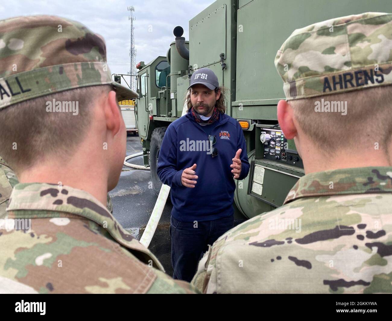 U.S. Army Reserve firefighters from the 416th Theater Engineer Command ...