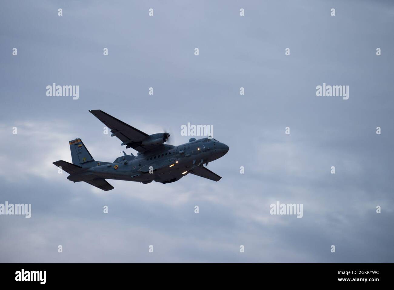 Colombian Air Force ECN-235 aircraft takes off from Davis-Monthan Air ...