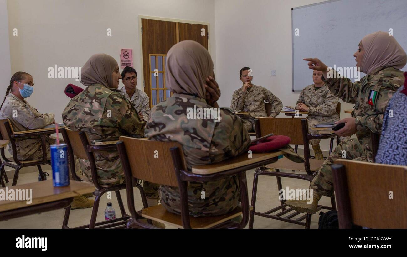 U.S. Marine Corps Female Engagement Team (FET) members, assigned to ...