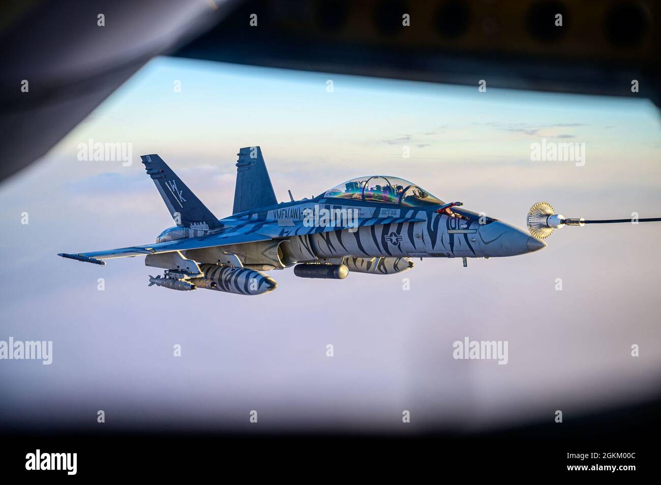 A U.S. Marine Corp F/A-18D Hornet aircraft from Marine All Weather ...