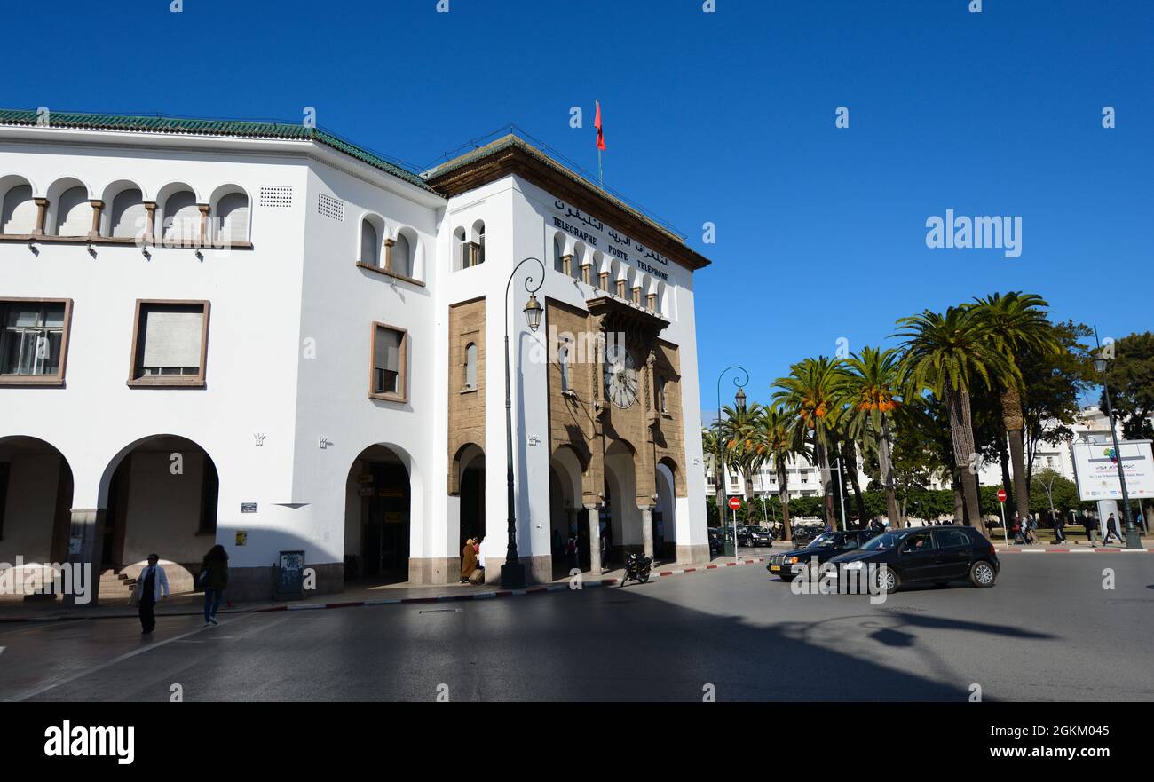 Central Post and Telegraph office in Rabat, Morocco Stock Photo - Alamy