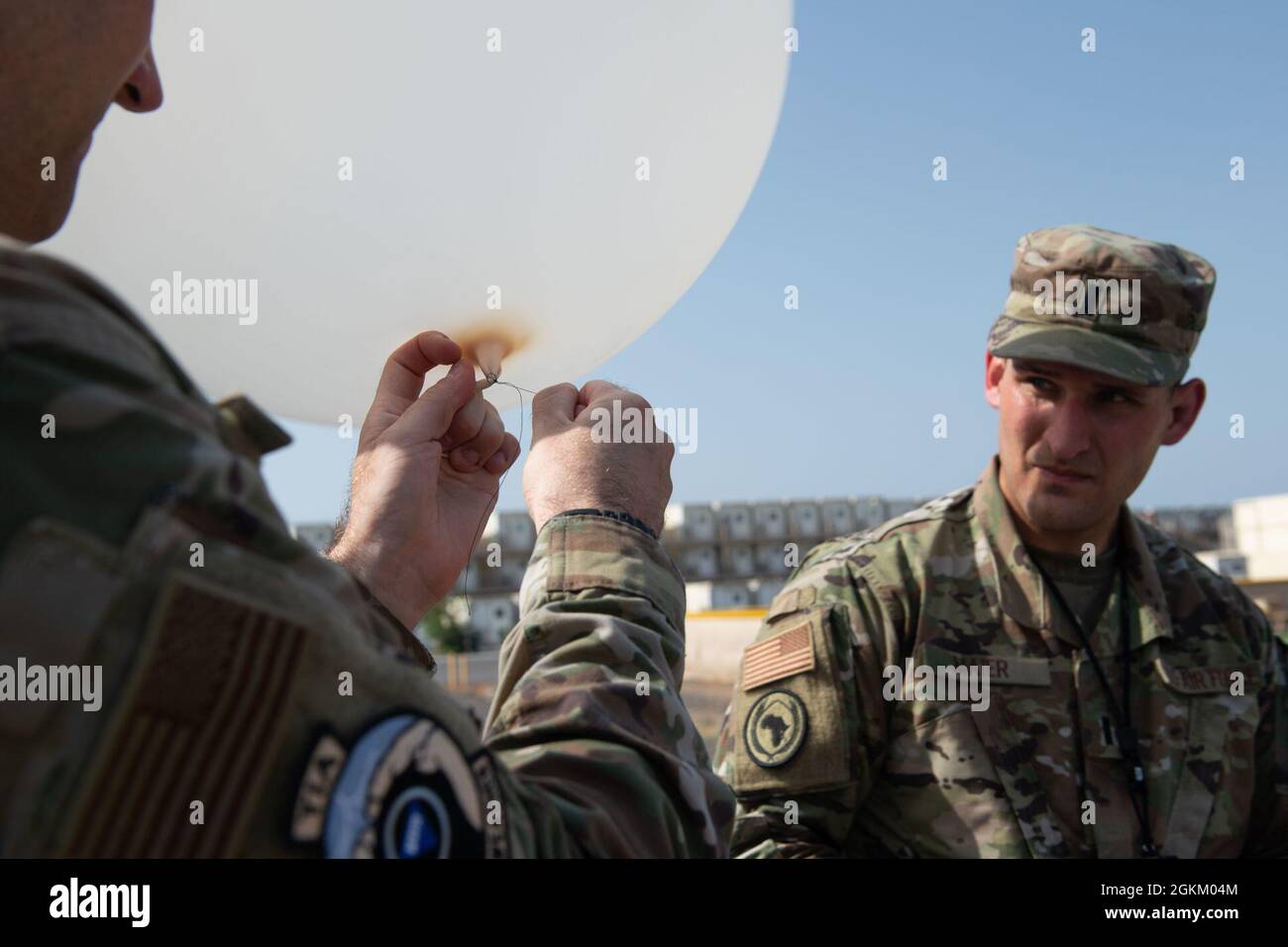 U.S. Air Force 1st Lt. Darby Maier, a CJ-3 senior duty officer with ...