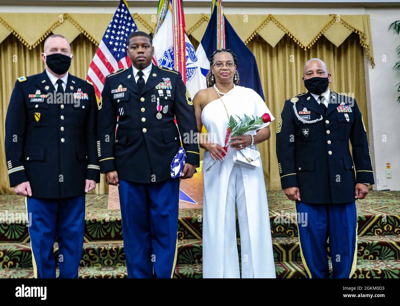 Sgt. 1st Class Antonio Holliday, 1st Cavalry Division, poses for a ...