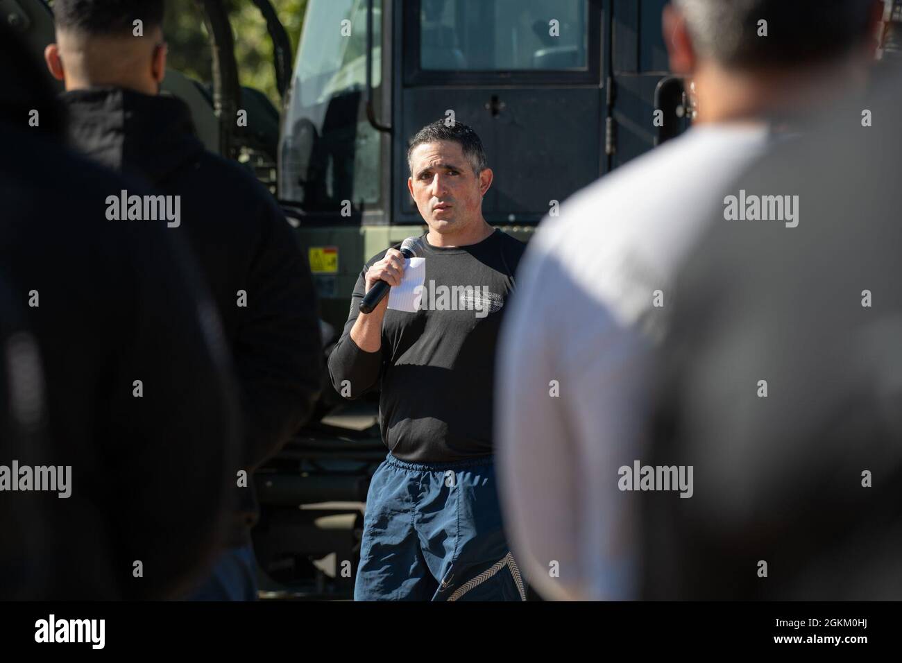 U.S. Air Force Lt. Col. Chad Wharton, 60th Aerial Port Squadron ...