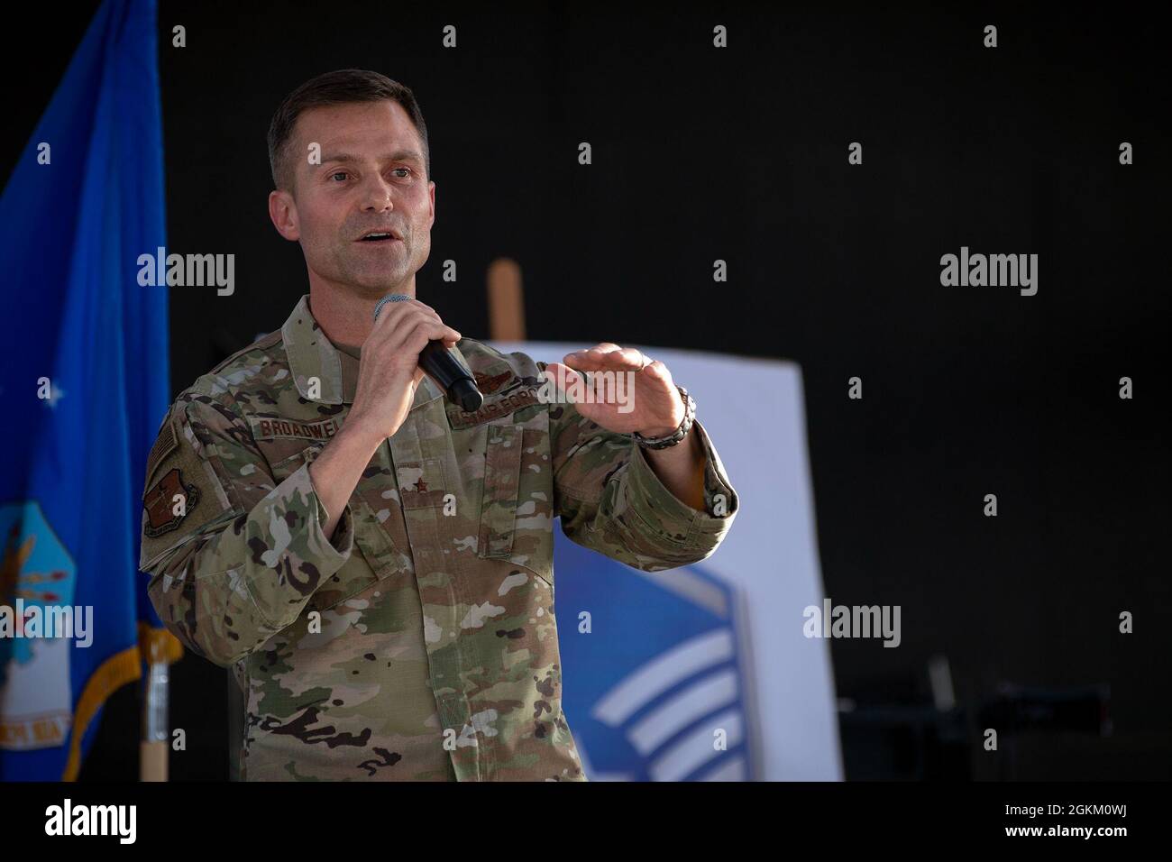 U.S. Air Force Brig. Gen. Larry R. Broadwell, 380th Air Expeditionary ...