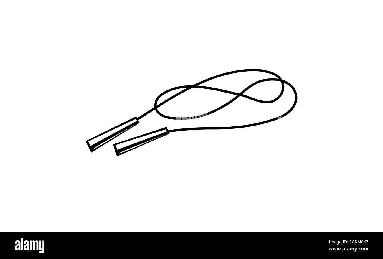Skipping rope. Sports equipment for athletes. Symbol, icon. Isolated on ...