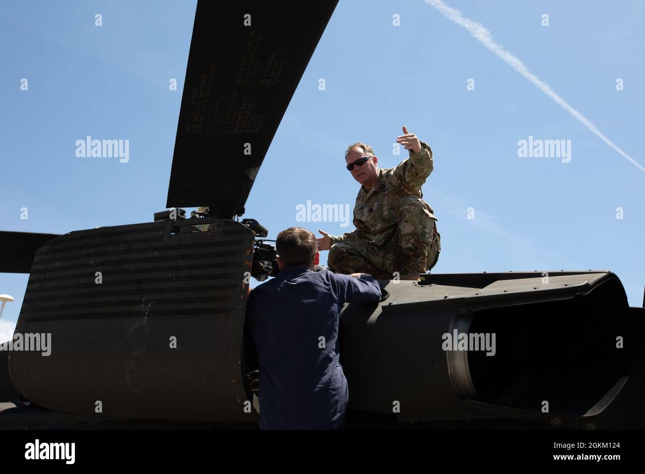 (TIRANA, Albania) --- Lt. Col. Jeremy Chiglo, the battalion commander ...