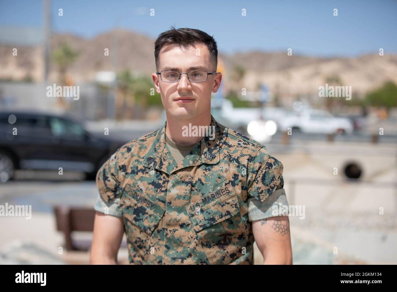 U.S. Marine Corps Sgt. Aaron Z. Dunphy, a tank commander with Co. A ...