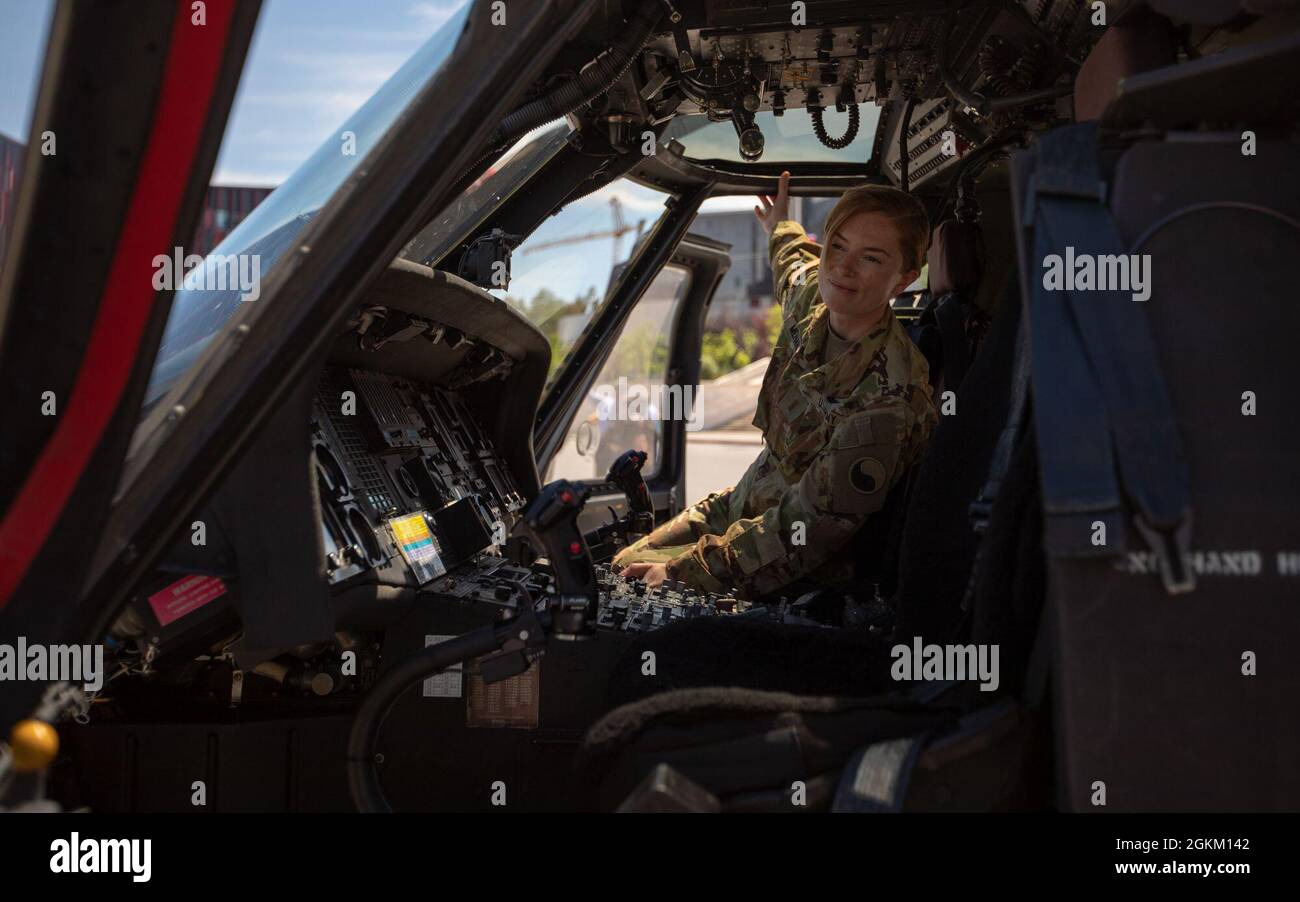 (TIRANA, Albania) --- 2nd Lt. Valdeta Mehanja, a pilot with the 1-131st ...
