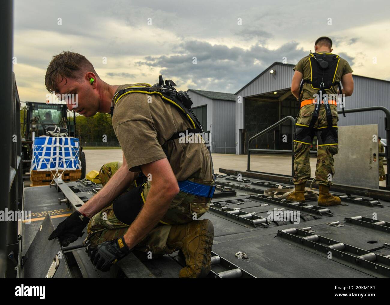 Staff Sgt. Ryan Cook, left, and Airman 1st Class Jaryd Terblanche ...