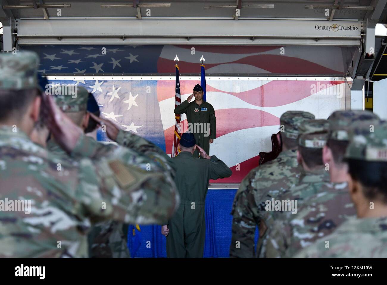 Col. Michael Alfaro, 4th Operations Group commander, receives his first ...