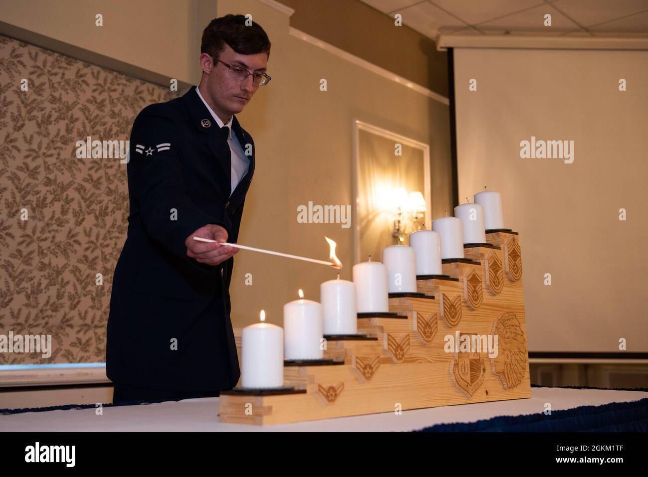 U.S. Air Force Airman 1st Class Connor Nicholson, 423rd Force Support ...