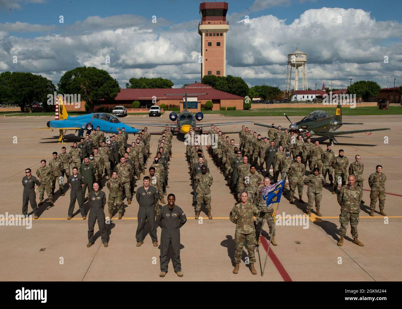 The 71st Flying Training Wing’s Opperation Support Squadron poses for a ...