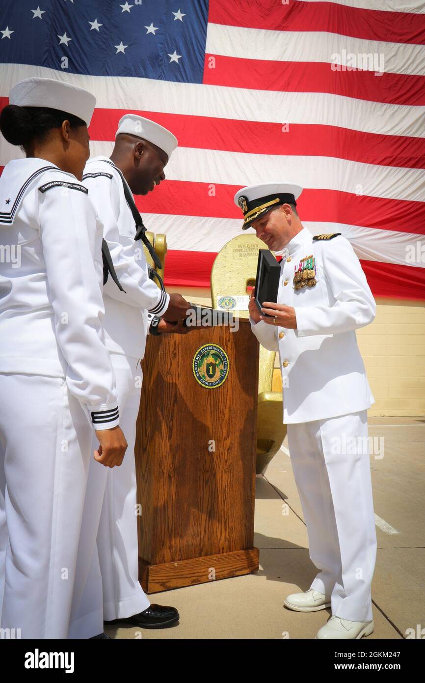 IMPERIAL BEACH, Calif. (May 21, 2021) Capt. Allen D. Adkins, outgoing ...