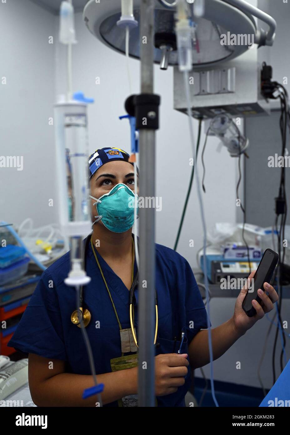 U.S. Air Force Capt. Kimpreet Kaur, an anesthesiologist with the 59th ...
