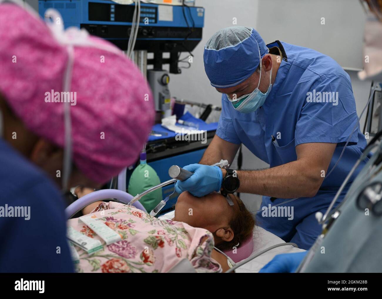 U.S. Air Force Maj. Dan Sehrt, an anesthesiologist with the 711th Human ...