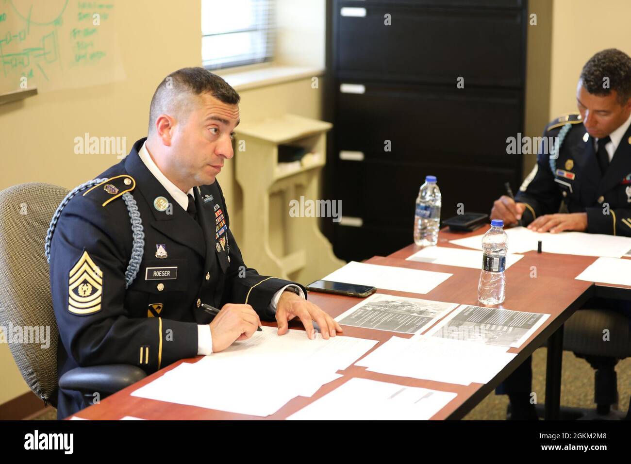 New York Army National Guard Command Sgt. Maj. Kevin Roeser of 2nd ...