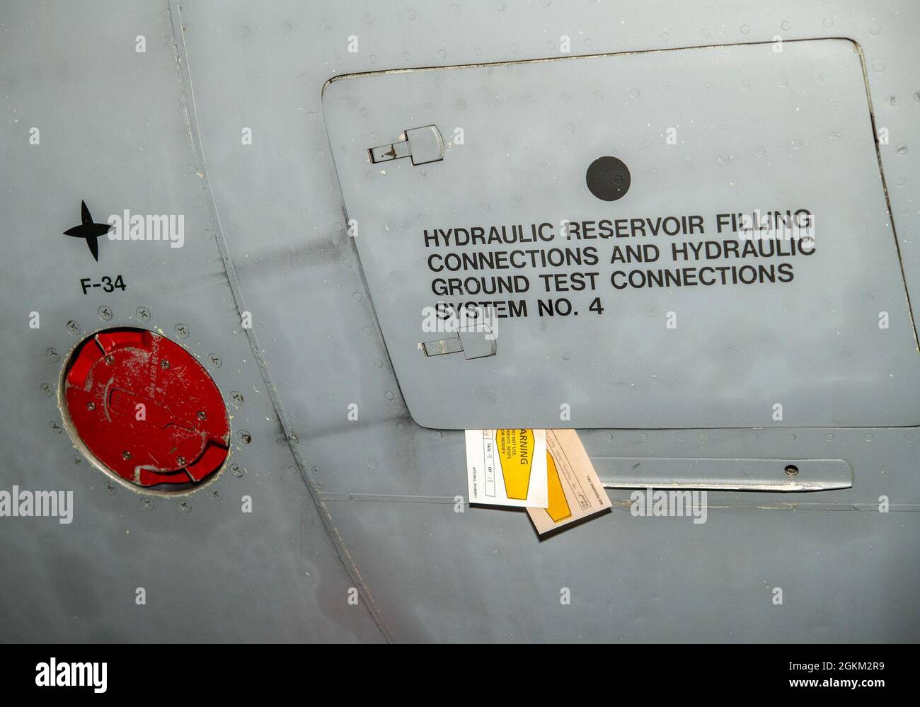 A C-5M Super Galaxy has several removable panels used for access for ...
