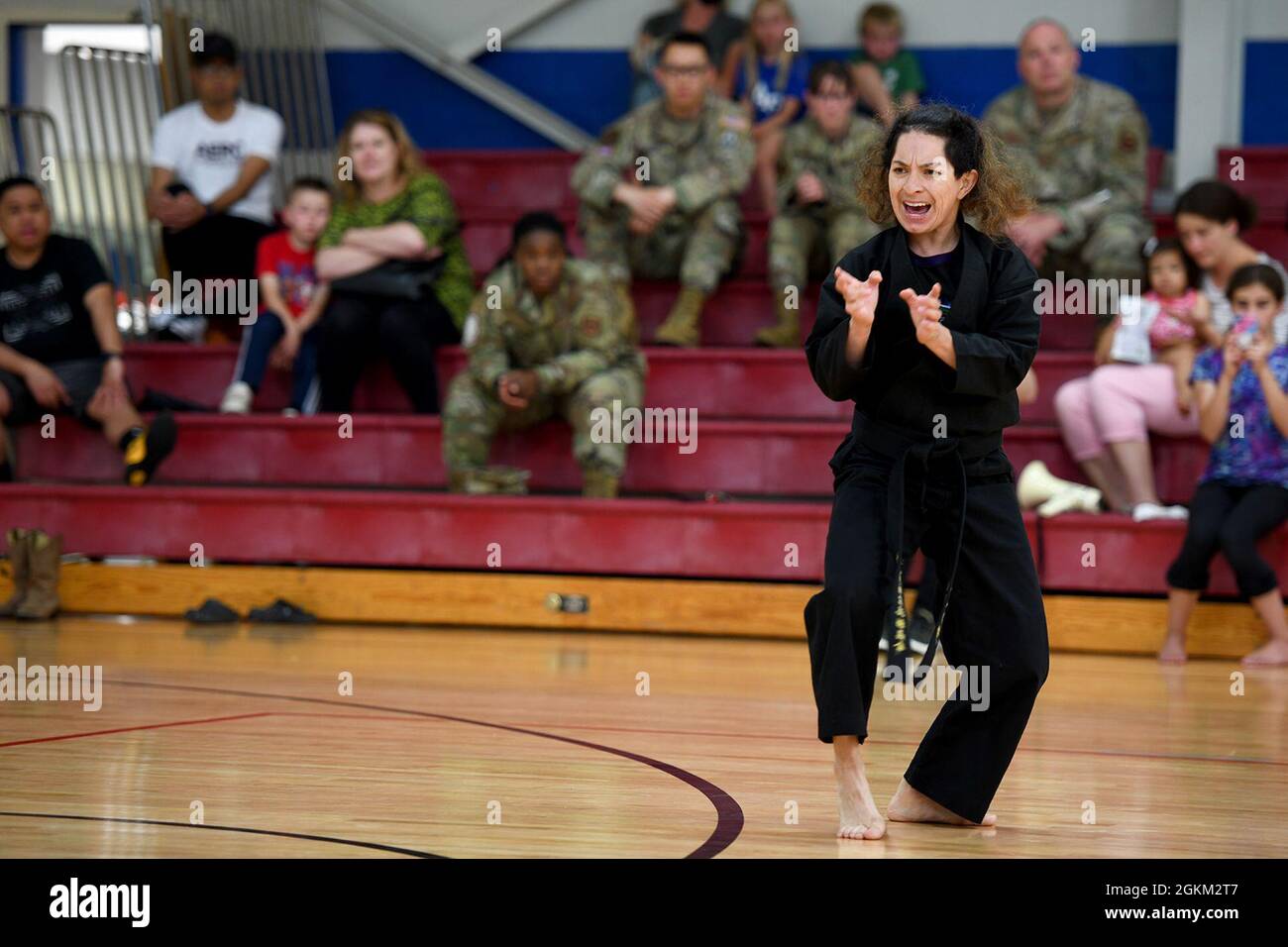 Sensei Krista Camarillo performs the Gojushiho Sho kata, May 21, 2021 ...