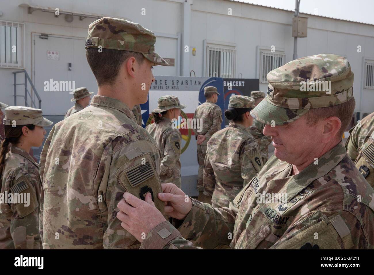 Col. Brian Fletcher, Task Force Spartan Division Tactical Officer in ...