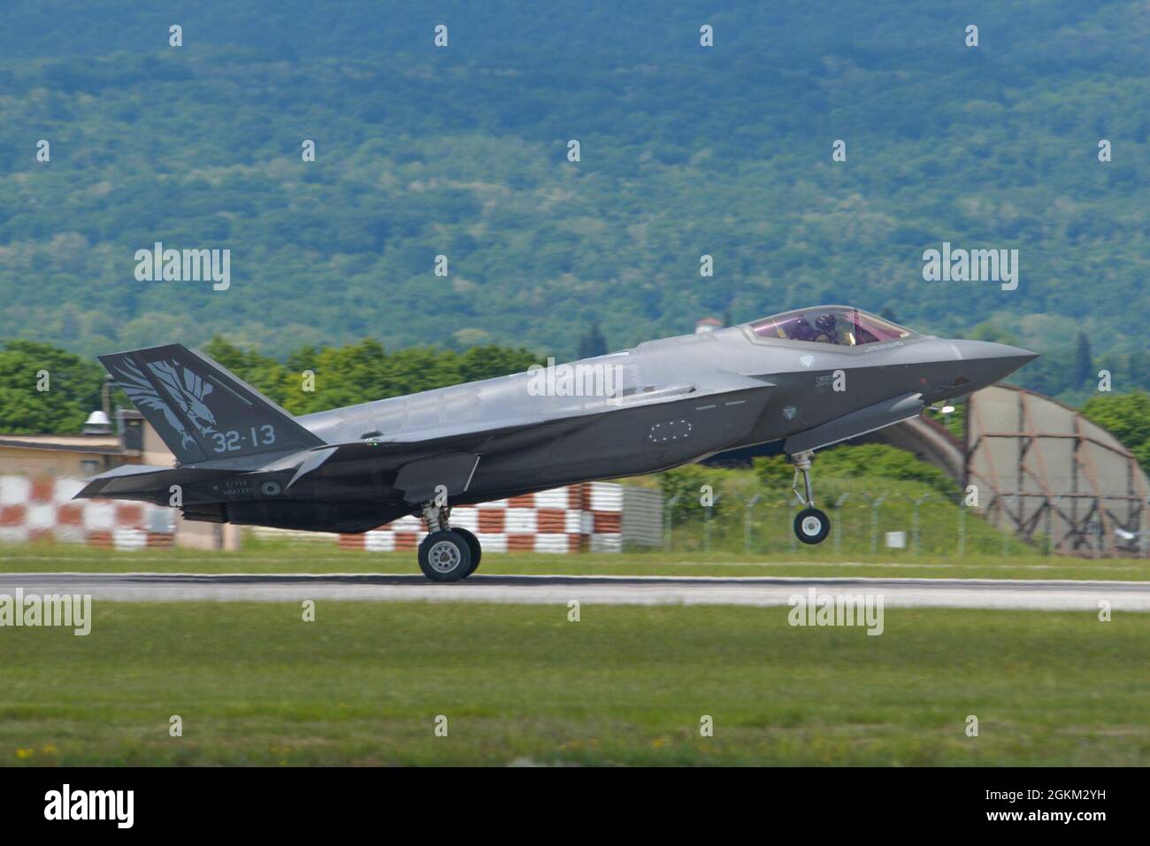 An Italian air force F-35A Lightning II assigned to the 32nd Wing ...